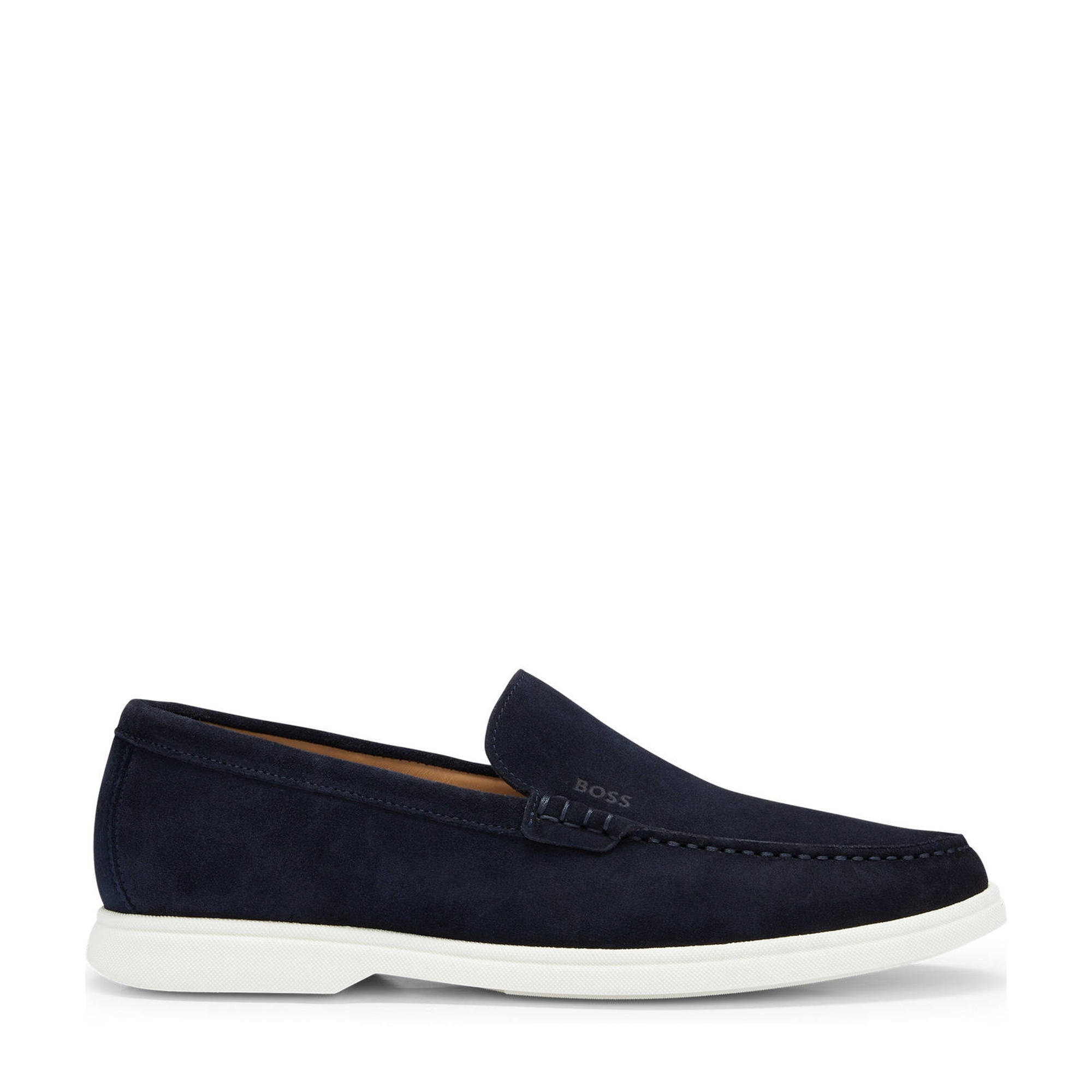 BOSS Sienne suède loafers donkerblauw | Union River BOSS Sienne suède loafers donkerblauw | Union River